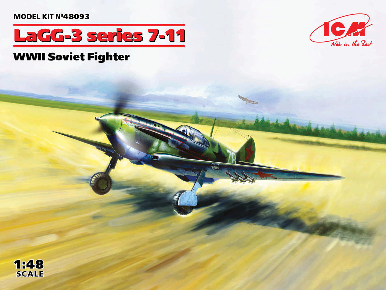 ICM Models 1/48 ICM LaGG-3 series 7-11, WWII Soviet Fighter – Military ...